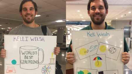 Man Greets Girlfriend Every Single Friday With Personalized ‘Welcome ...