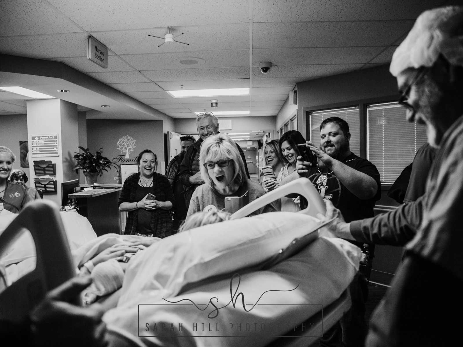 ‘SHE PULLED THE BABY OUT HERSELF!’ Midwife delivers her own ‘monumental ...