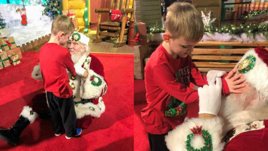 ‘Best Santa Ever’ Gives Blind, Autistic Boy Magical Holiday Experience ...