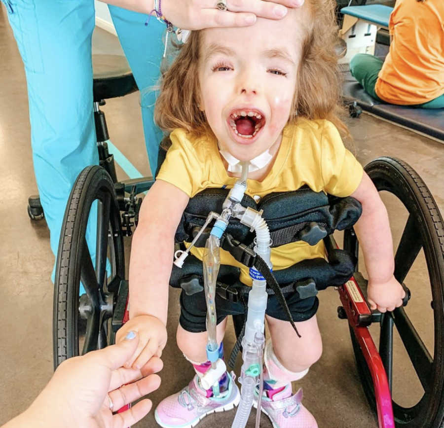 ‘Addie will never walk,’ they said. She took 4 steps at a time. ‘She is ...