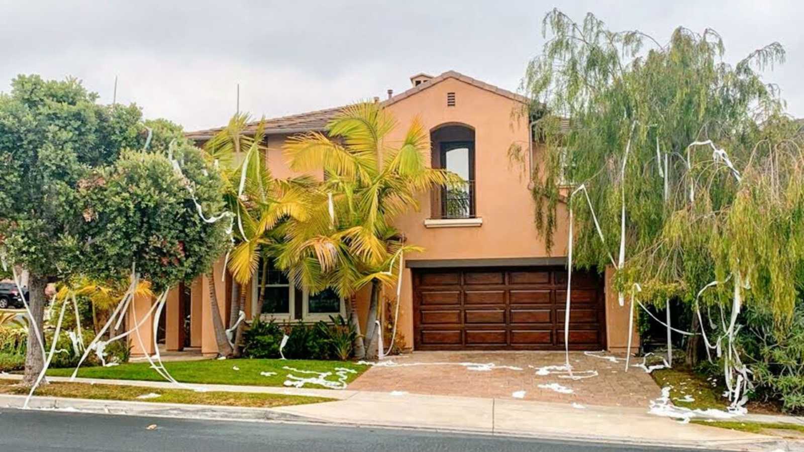 ‘To the kids who TP’d my house last night…THANK YOU. I’m excited to ...