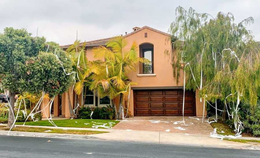 ‘To the kids who TP’d my house last night…THANK YOU. I’m excited to ...