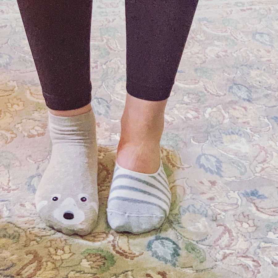 ‘Mismatched socks. In a world filled with chaos, mismatched socks add ...