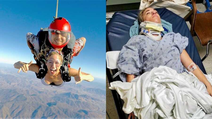 I Survived A 13,500-Foot Fall After My Skydiving Parachute ...